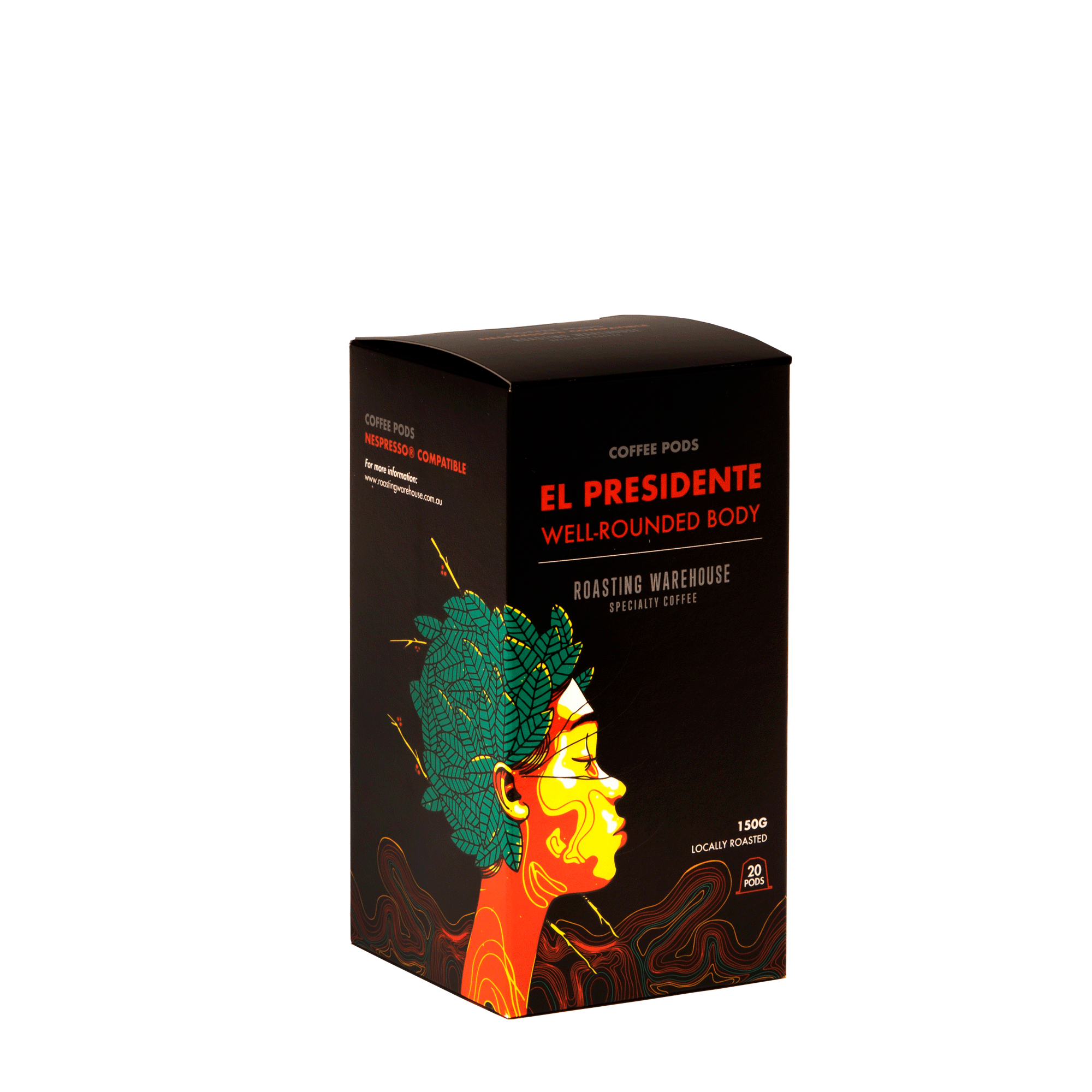 El Presidente Coffee Pods 20 capsules pack – Roasting Warehouse ...